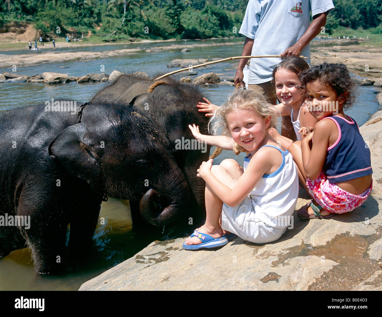 Elephant sanctuary, child High Resolution Stock Photography and Images ...