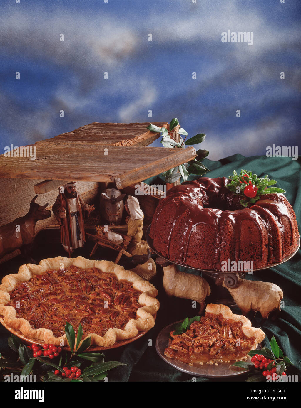 Country kitchen recipes, sour cream chocolate cake, pecan pie ...