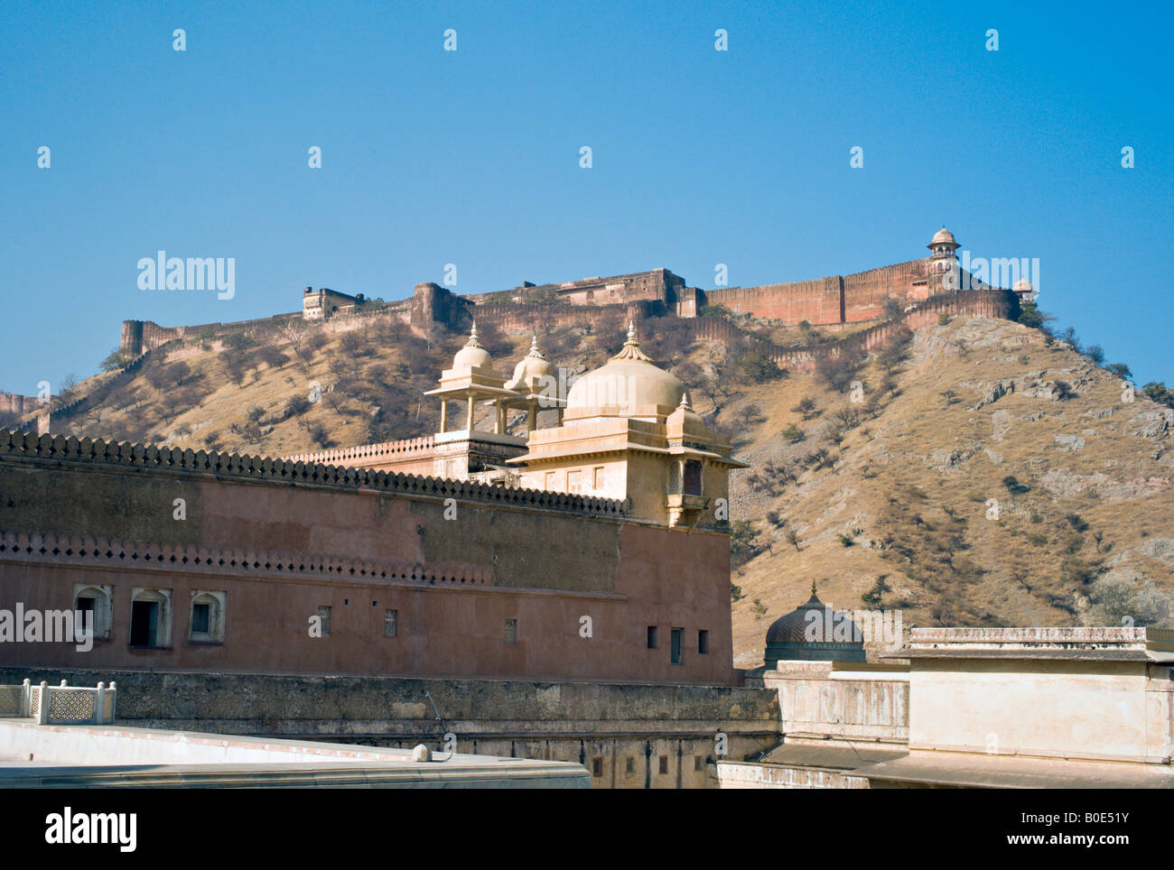 INDIA JAIPUR Jaigarh Fort as seen from Amber Fort Amber Fort was ...