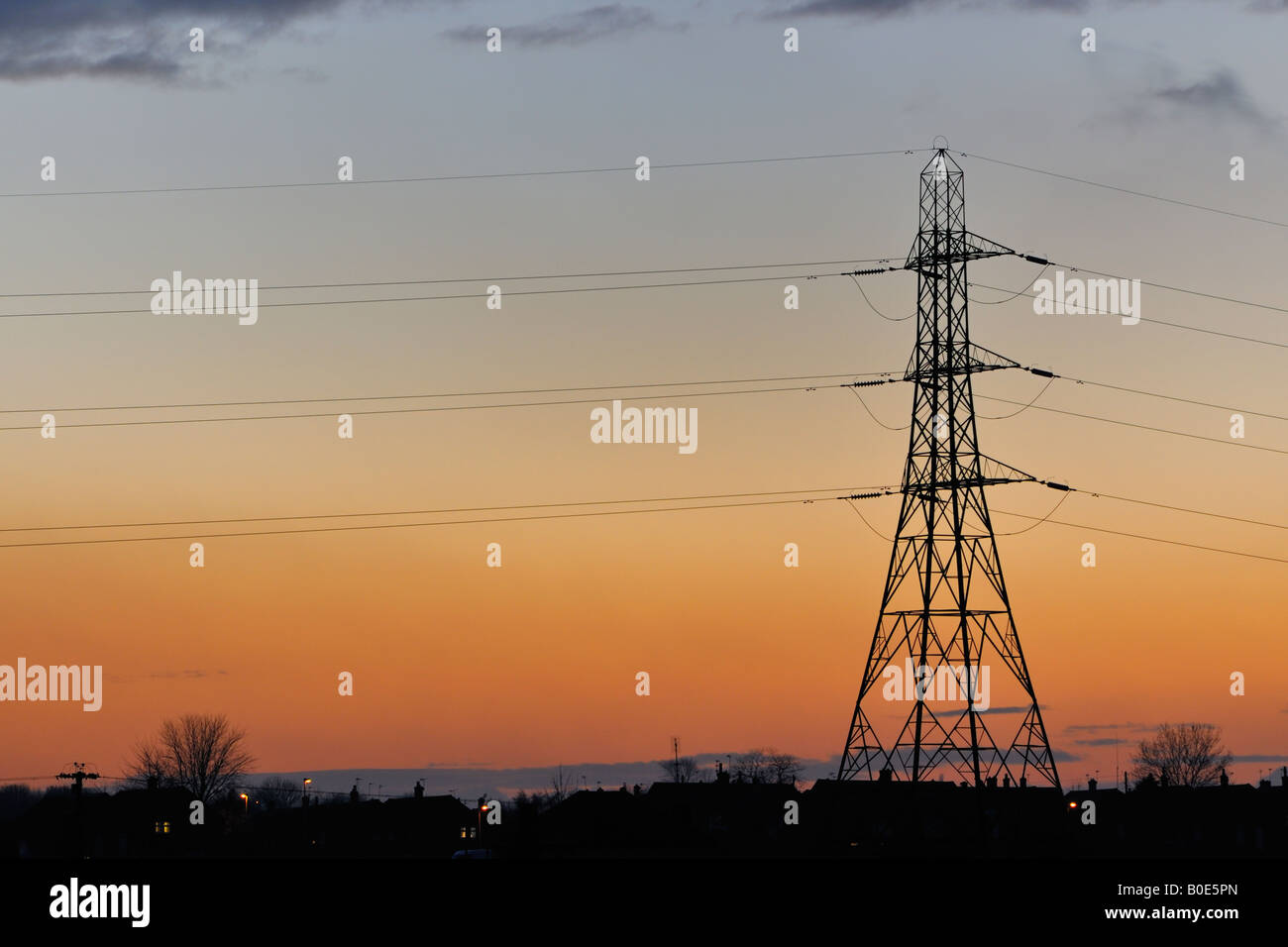 Electricity transmission pylon seen hi-res stock photography and images ...
