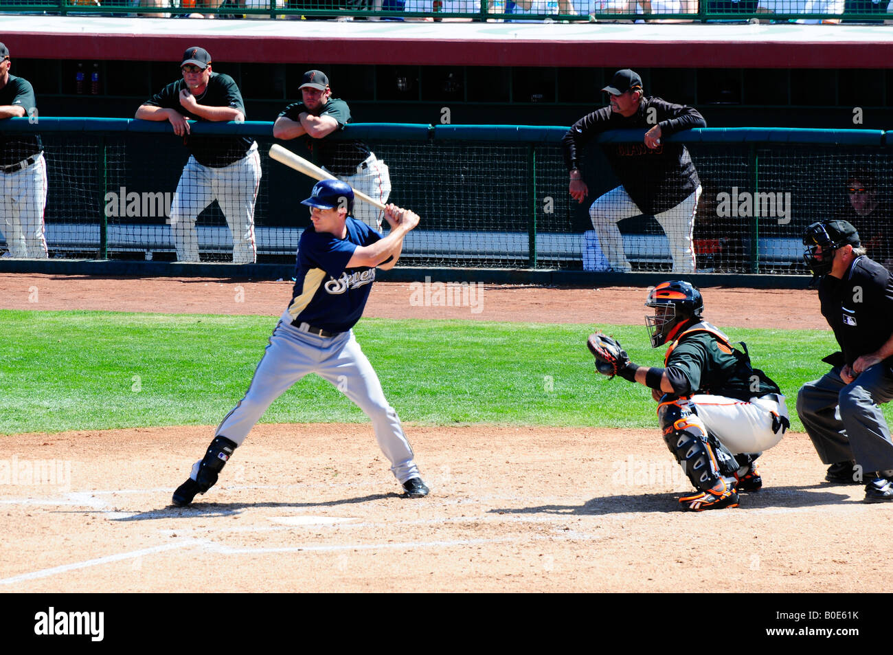 Baseball Spring Training game in Scottsdale Arizona between San ...