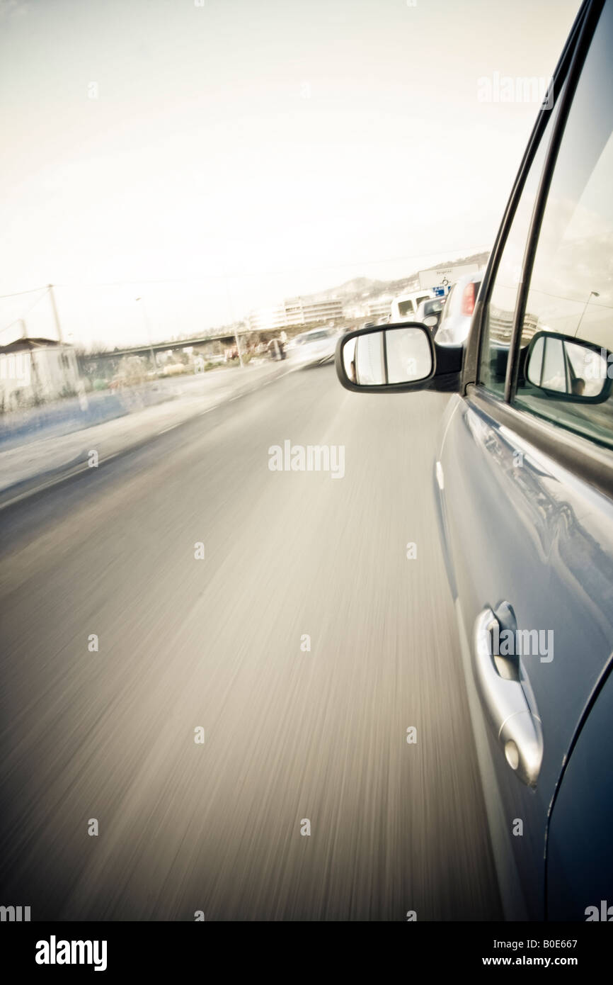 Abstract high speed blur from a car Stock Photo - Alamy