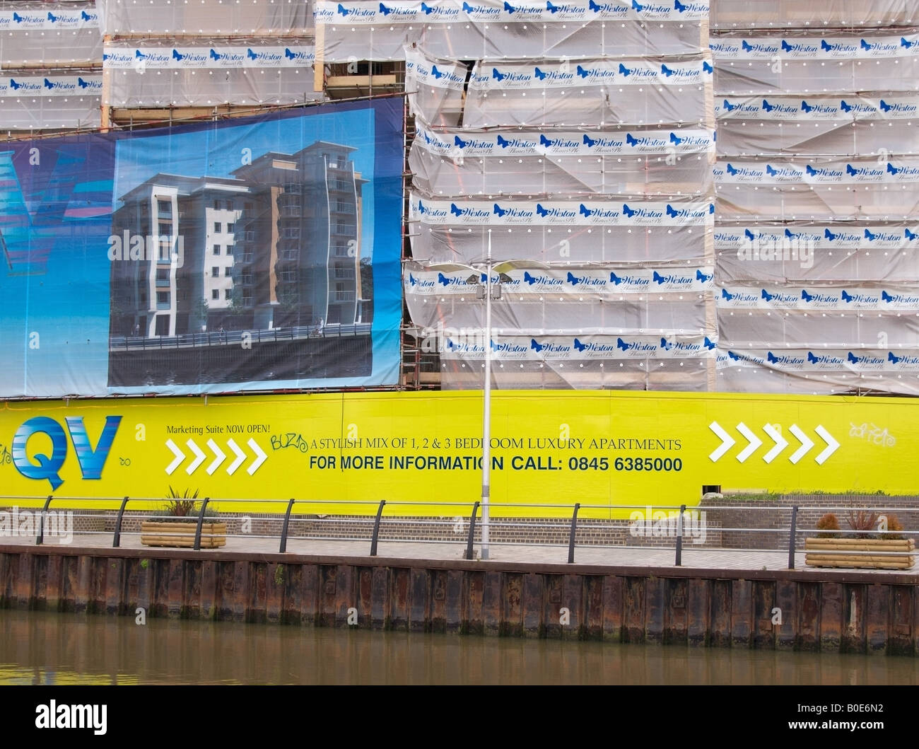 Development beside the River Colne, Colchester Docks, Essex Stock Photo ...