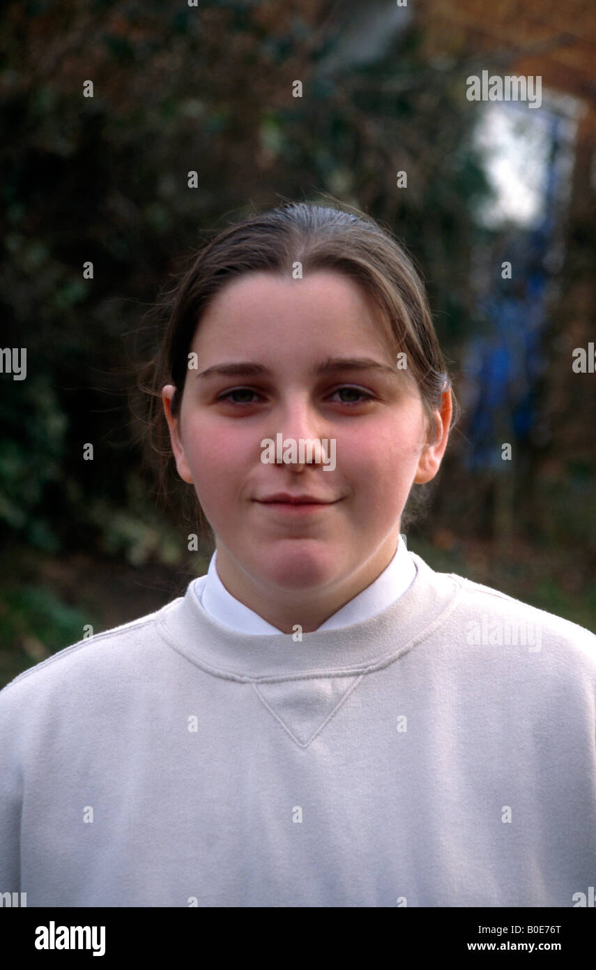 Teenage Girl Portrait Looking Apologetic Stock Photo - Alamy