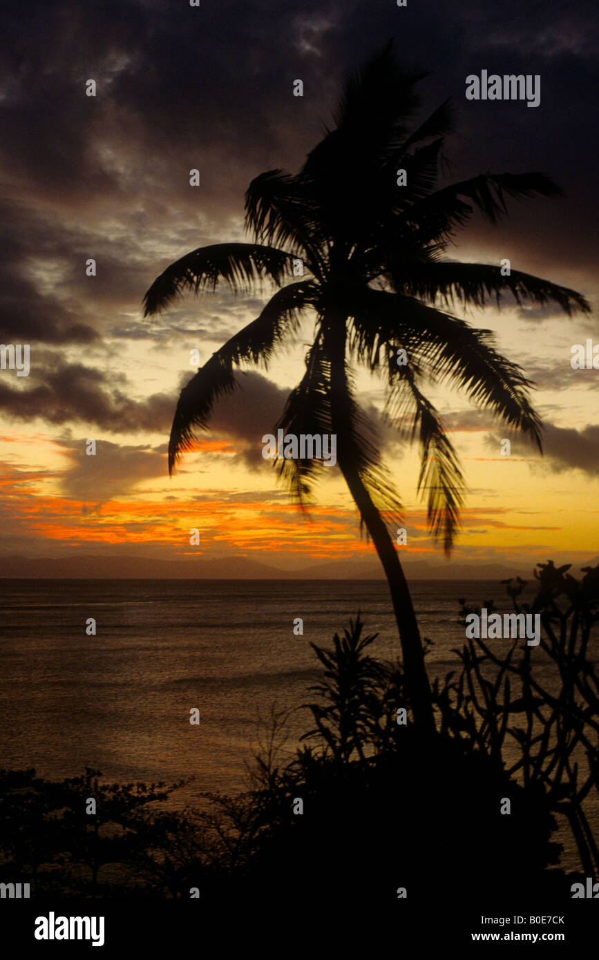 Sunset in Fiji Stock Photo - Alamy