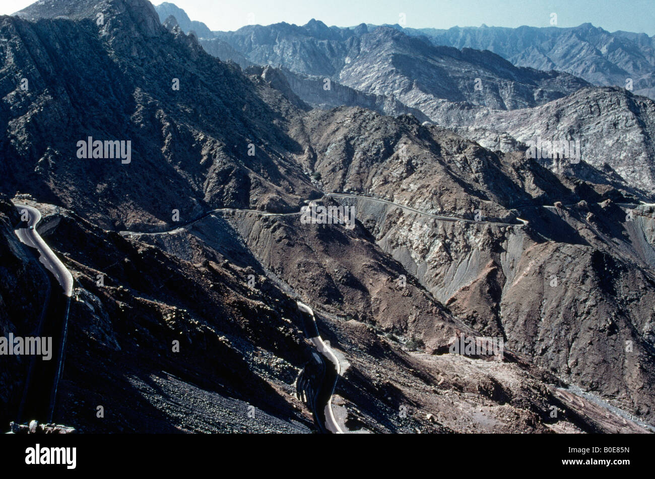asir mountains on a map