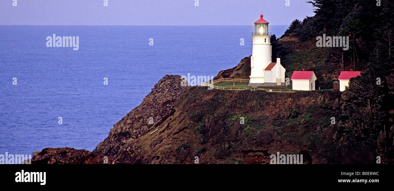 Heceta Head lighthouse, Oregon Coast Stock Photo - Alamy