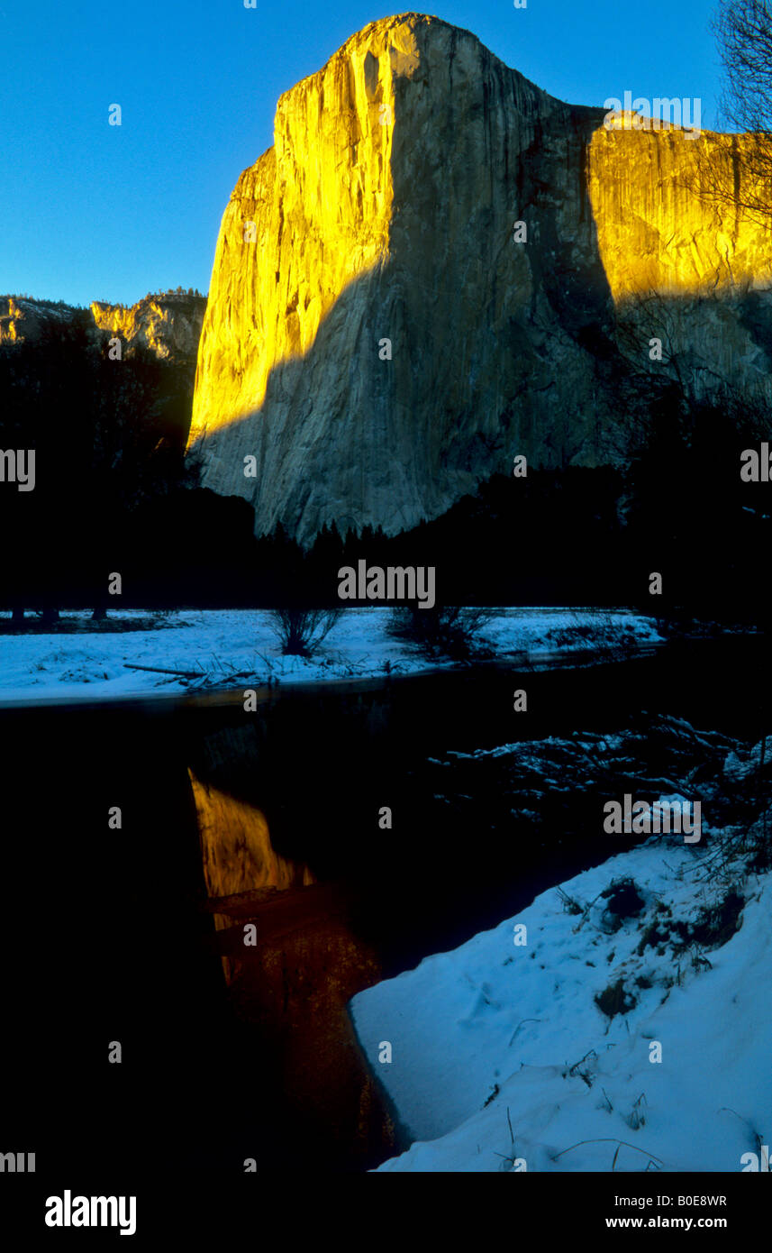 El Capitan at sunset Stock Photo - Alamy