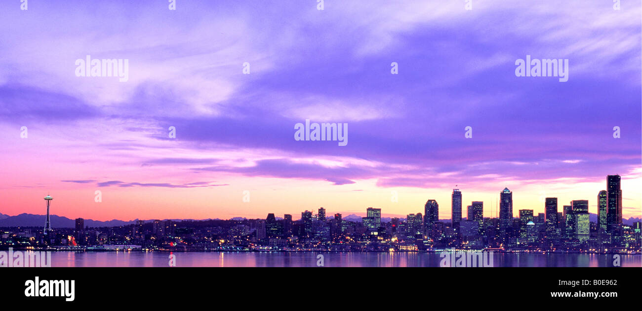Seattle Skyline at dawn Stock Photo - Alamy
