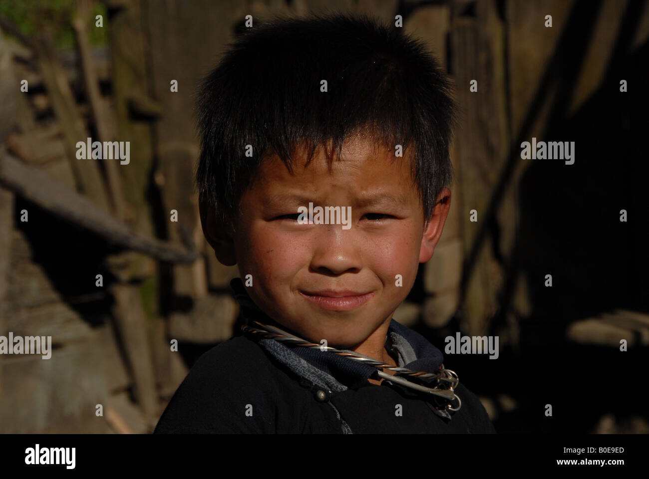 young boy from the black hmong tribe, sapa , vietnam Stock Photo - Alamy