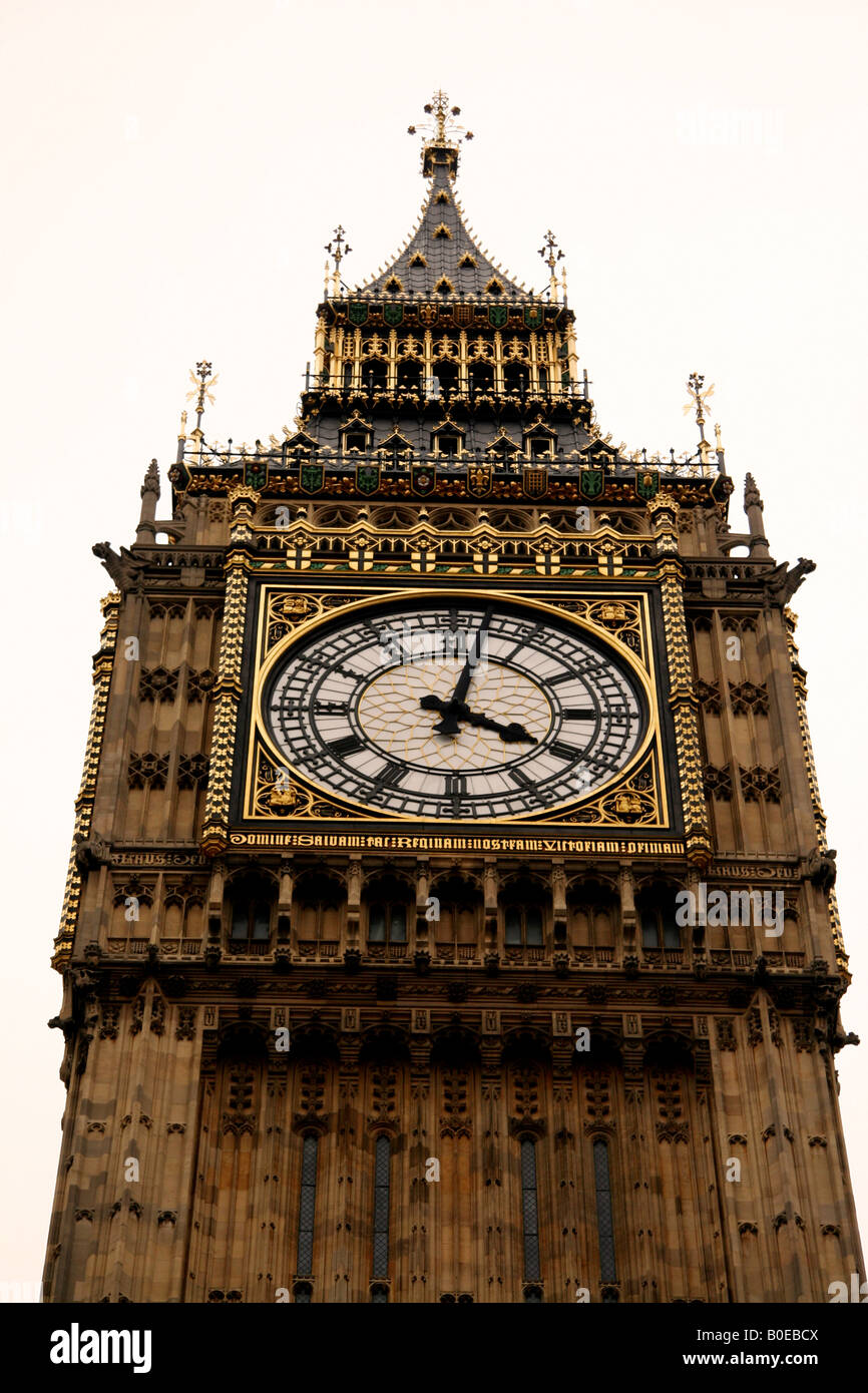 The clock tower of the Palace of Westminster, popularly known as Big ...
