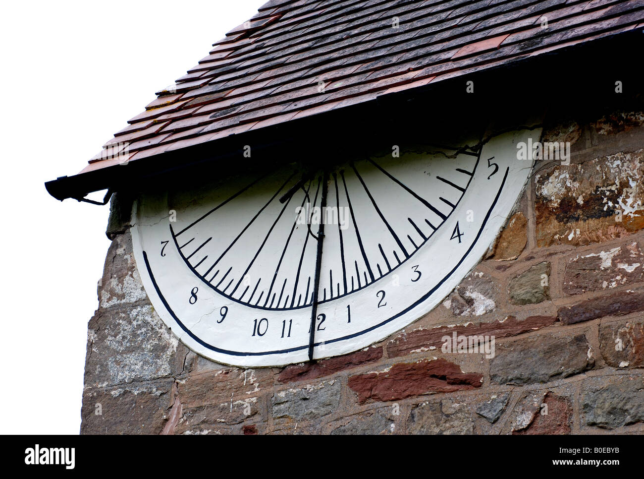Sundial on Aylton church, Herefordshire, England, UK Stock Photo - Alamy