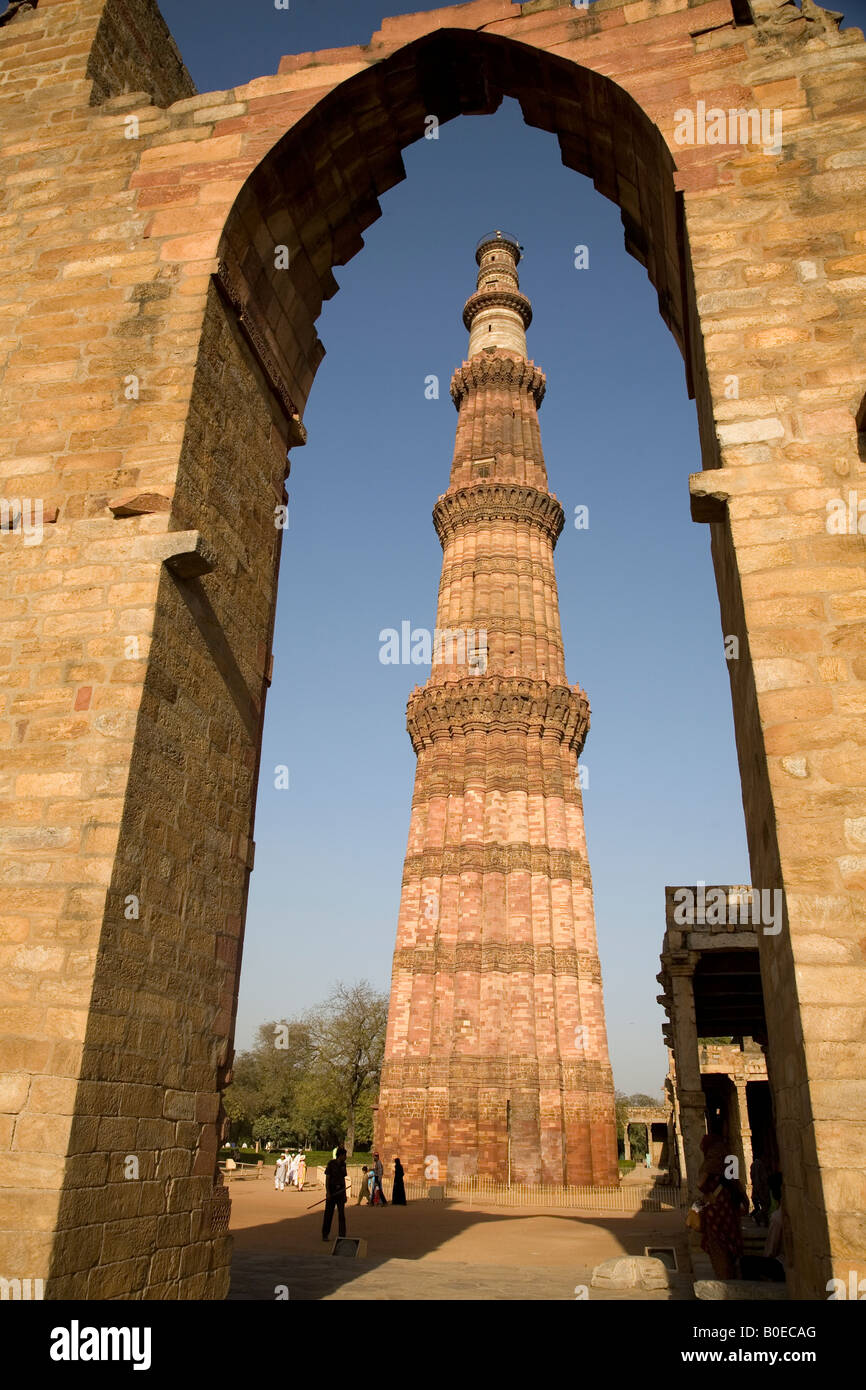 The Qutb Minar in New Delhi India It stands 72.5 metres high and is the ...
