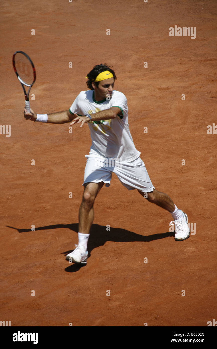 roger federer at the atp masters in rome may 2008 Stock Photo - Alamy