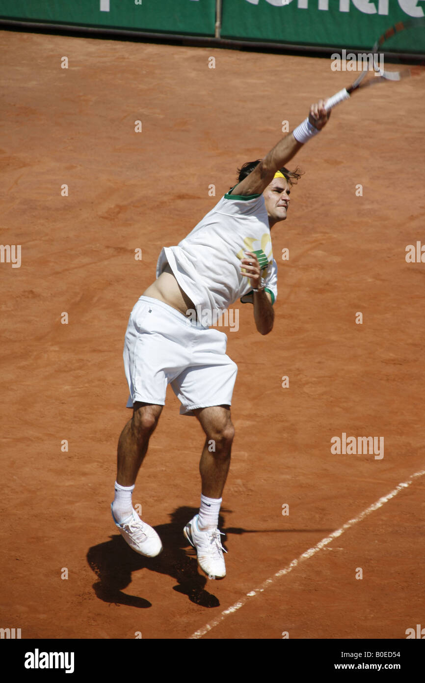 roger federer at the atp masters in rome may 2008 Stock Photo - Alamy