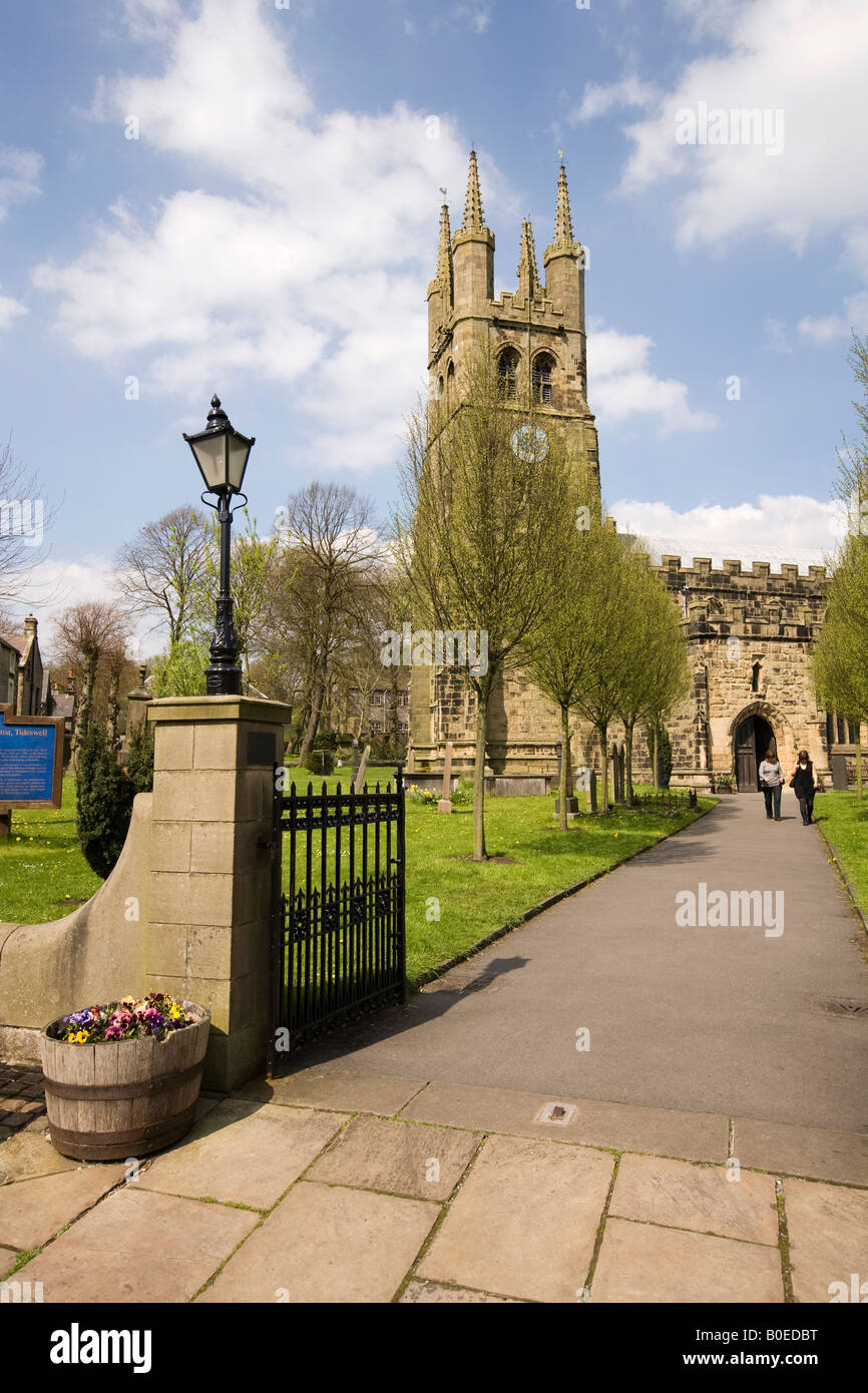 UK Derbyshire Tideswell Church of St John the Baptist the Cathedral of ...