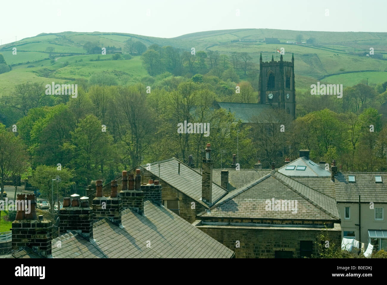 The Parish Church of St Bartholomew, Marsden, West Yorkshire Stock ...