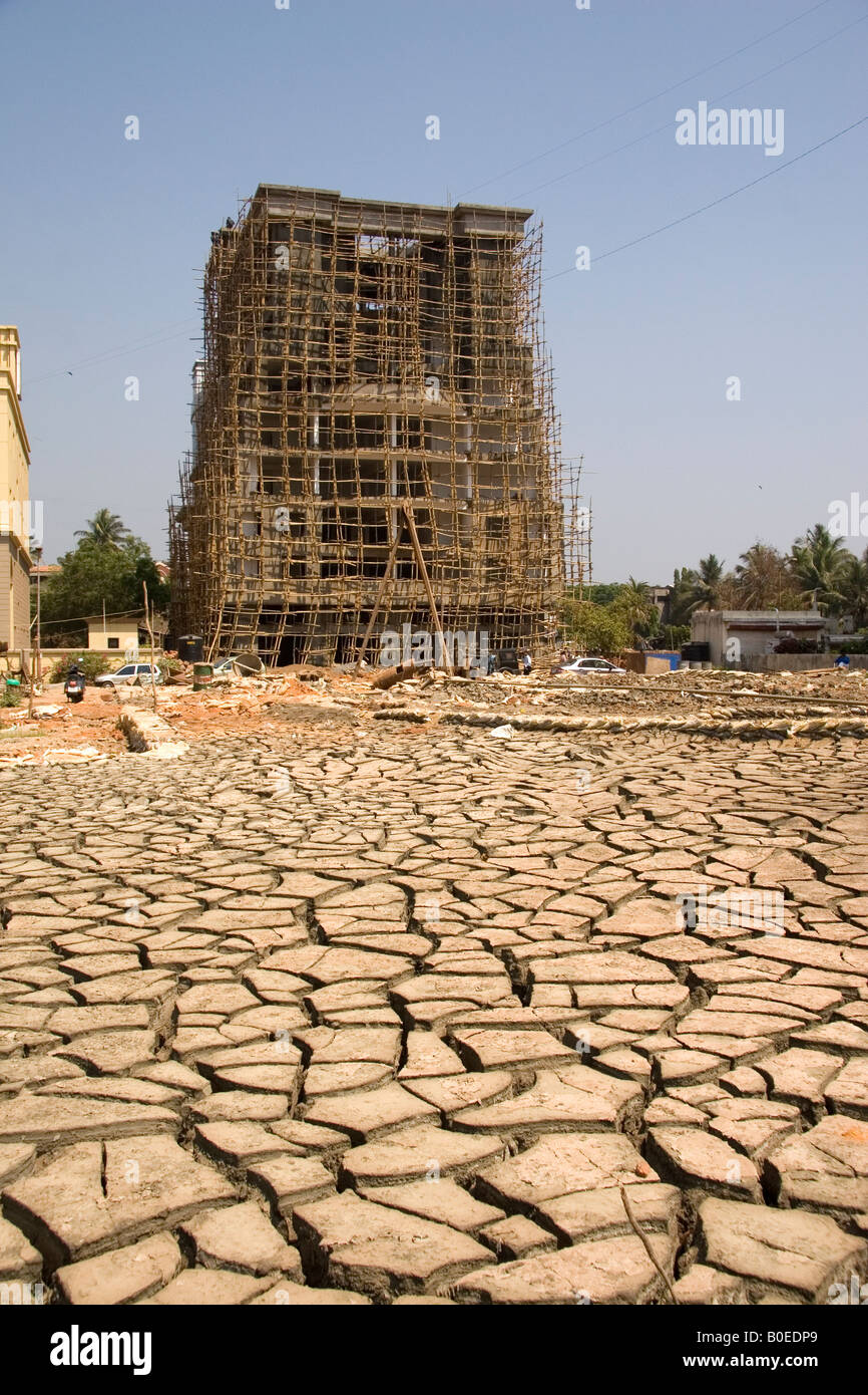 A building site in the city of Panaji (also known as Panjim) in Goa ...