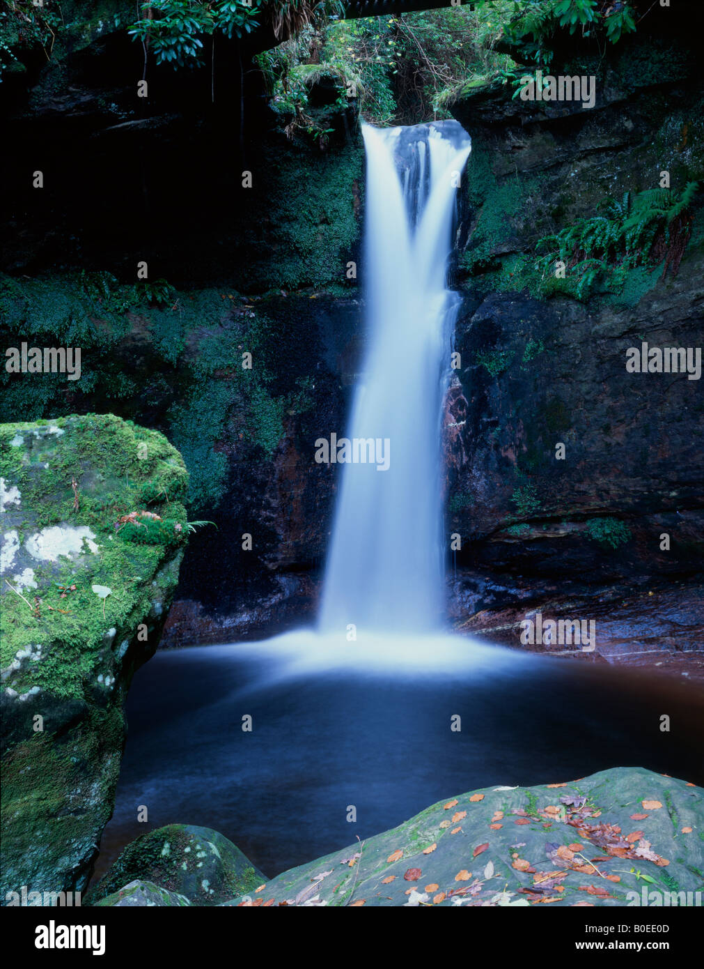 Waterfall, Kelburn Glen, Largs, Ayrshire, Scotland, UK Stock Photo - Alamy