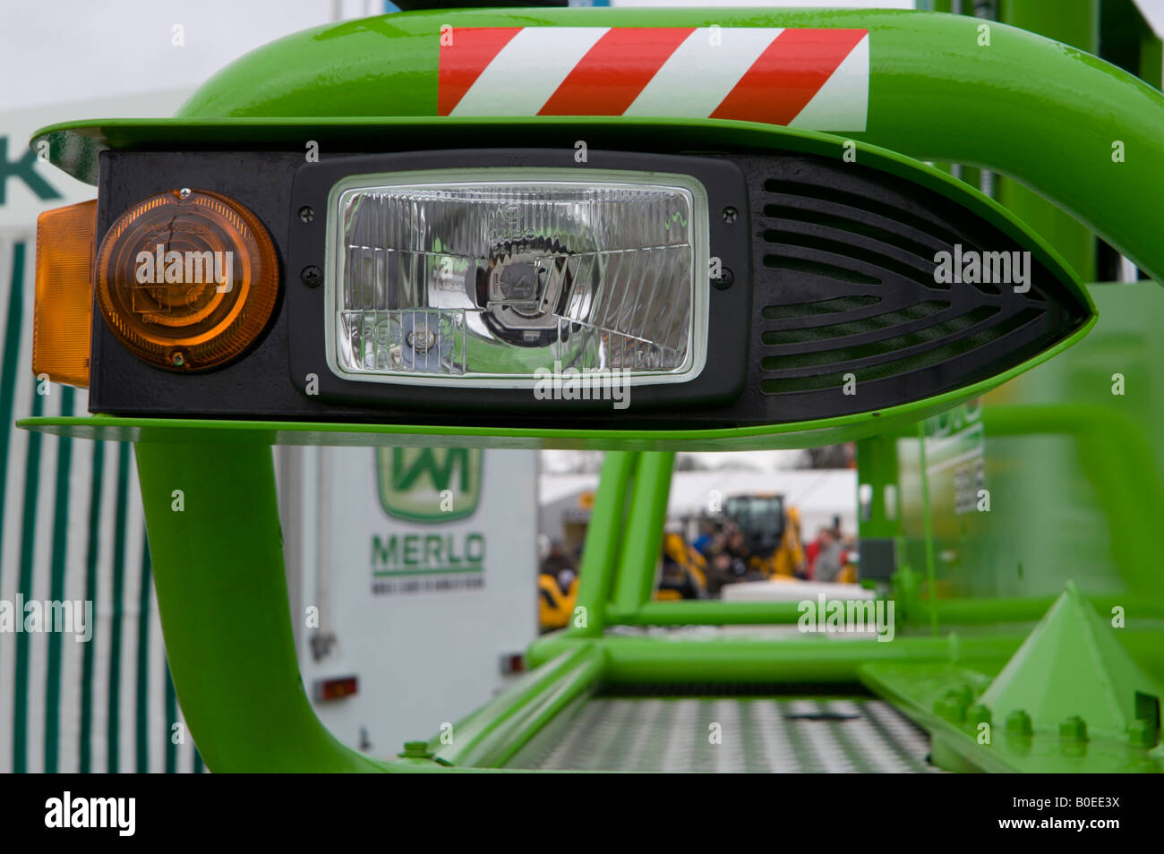 Plant machinery - light cluster on a mechanical digger Stock Photo - Alamy