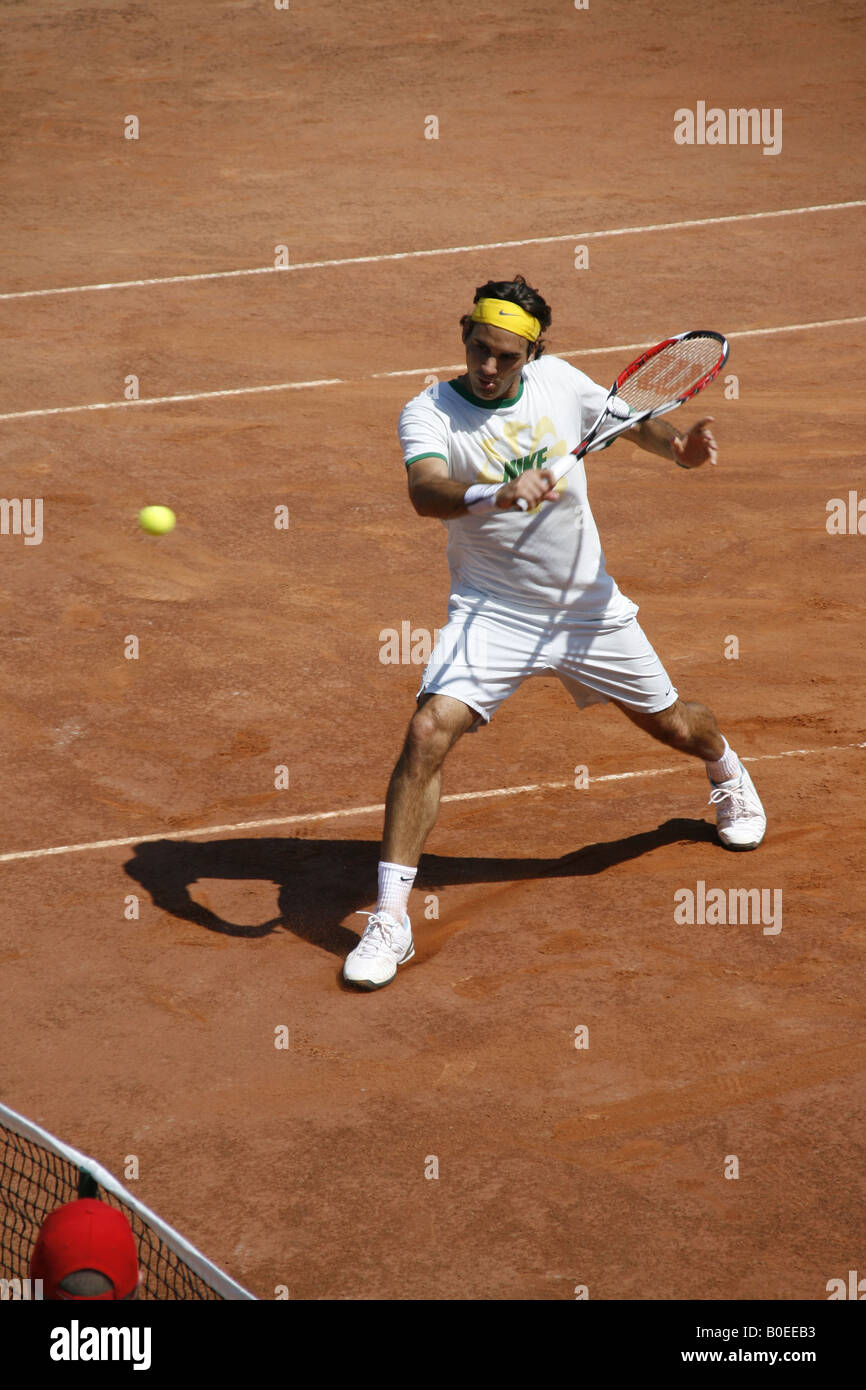 roger federer at the atp masters in rome may 2008 Stock Photo - Alamy