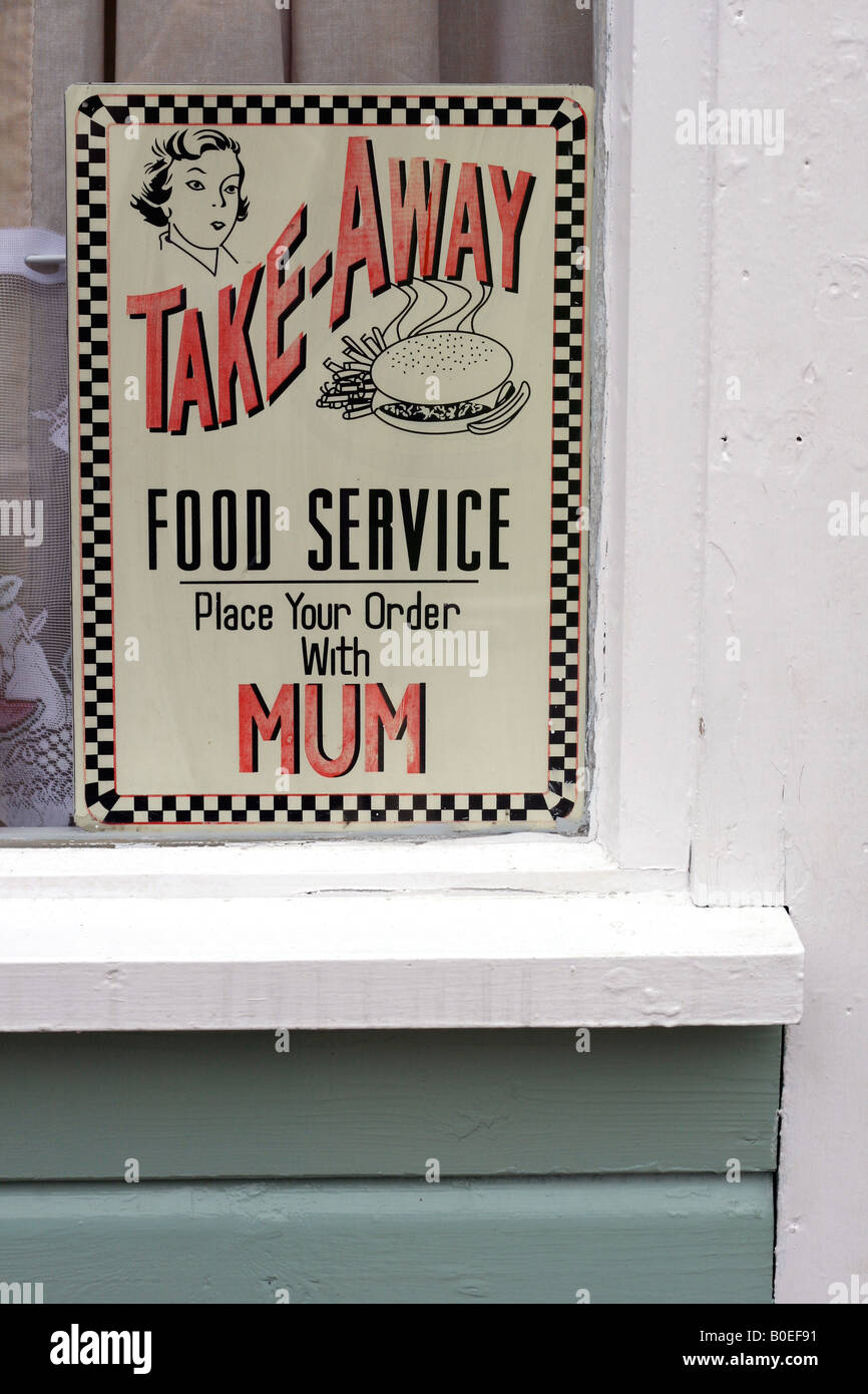 Take Away Food Sign High Resolution Stock Photography and Images - Alamy