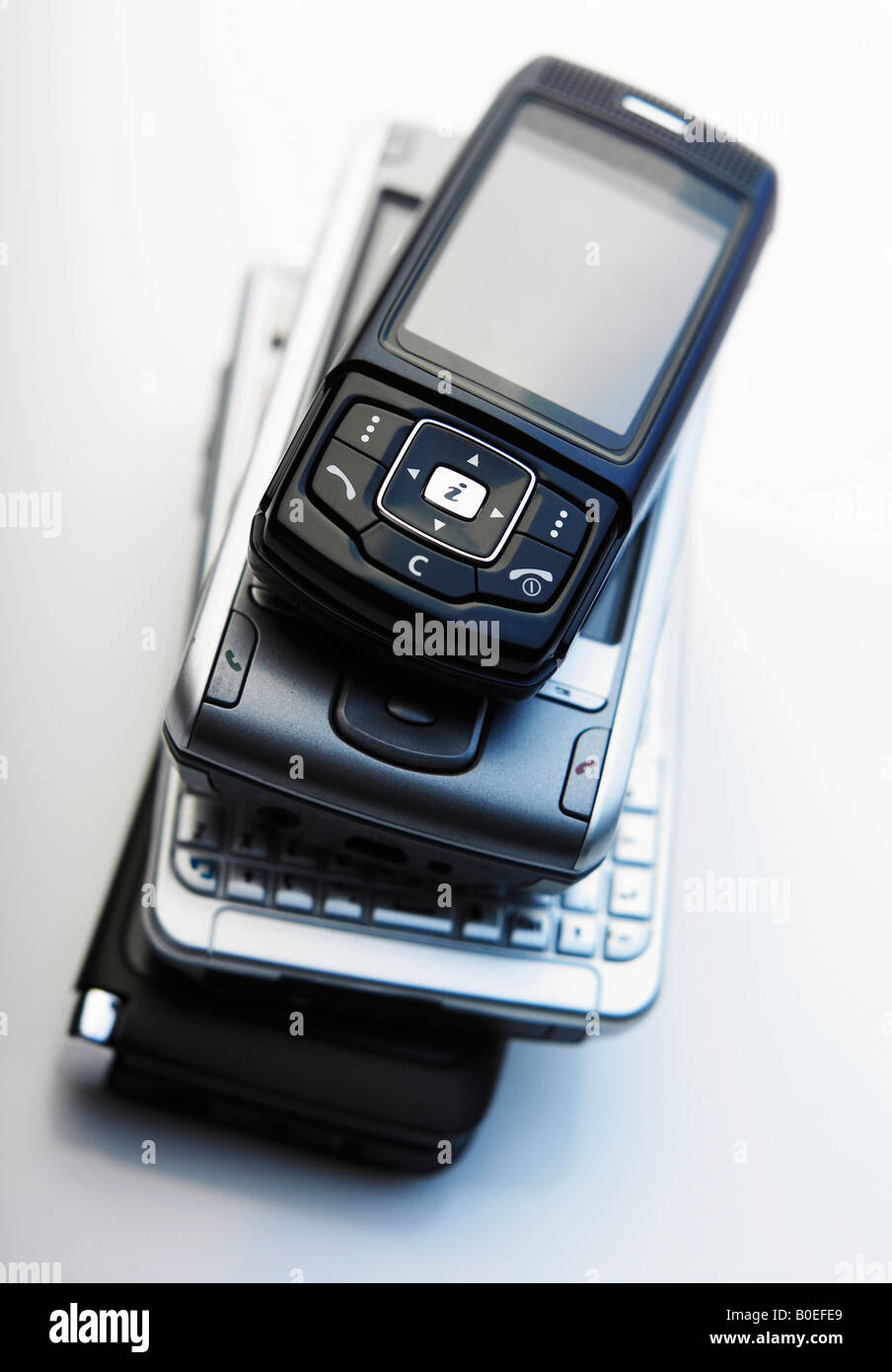 Stack of cell phones Stock Photo - Alamy