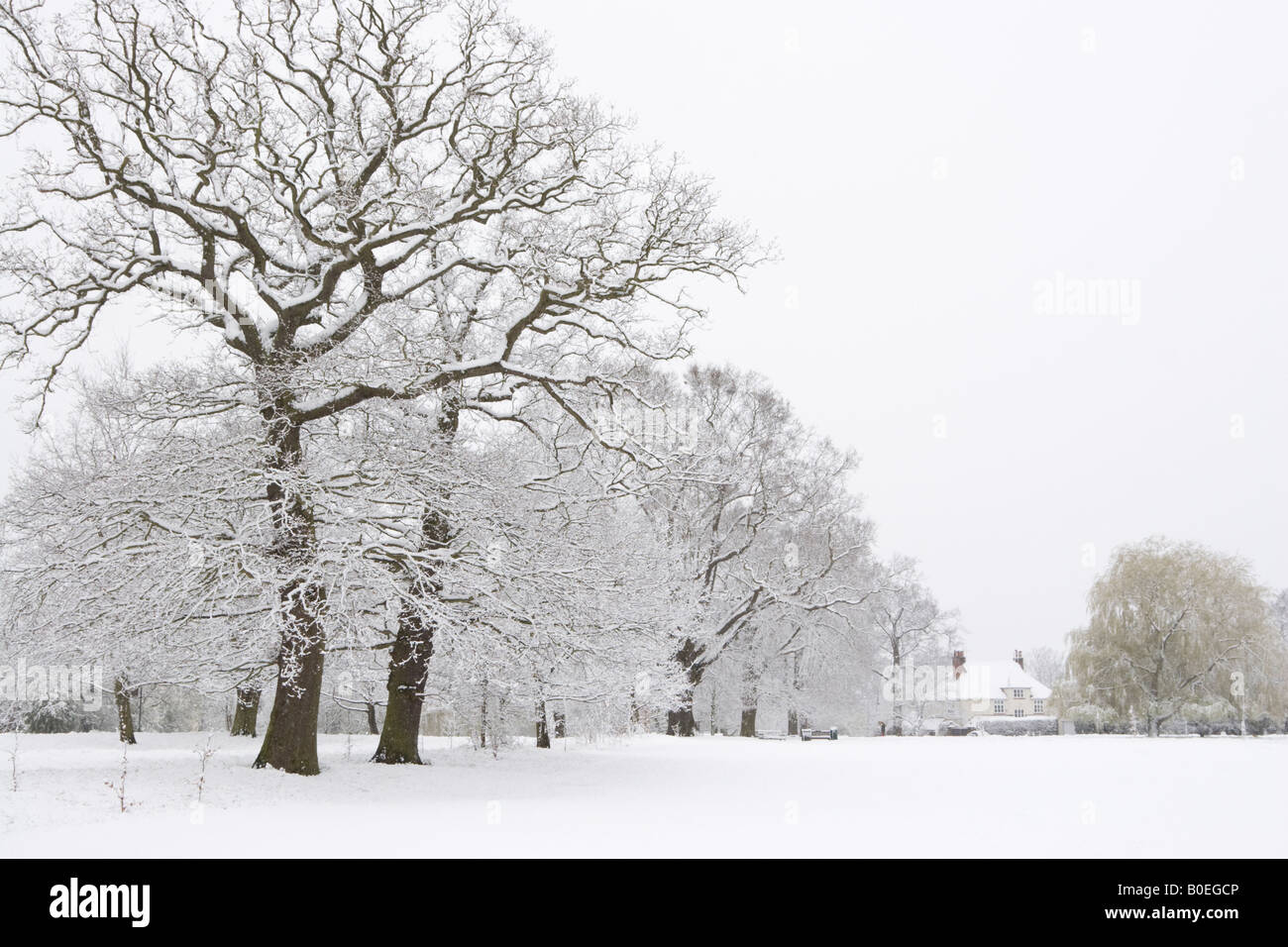 Snow village scene hi-res stock photography and images - Alamy