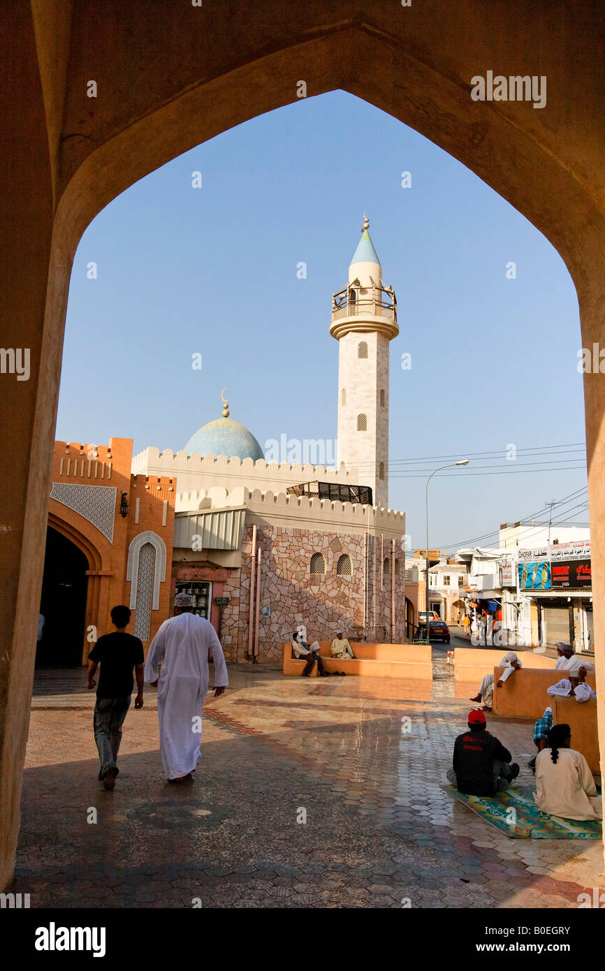 Oman Muscat city center Moschee muslim people Mutrat Souk Stock Photo ...