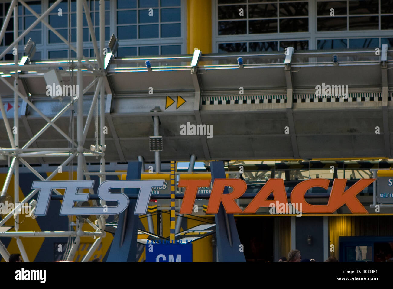 Test Track Attraction Sign at Disney's Epcot in Orlando Florida USA ...