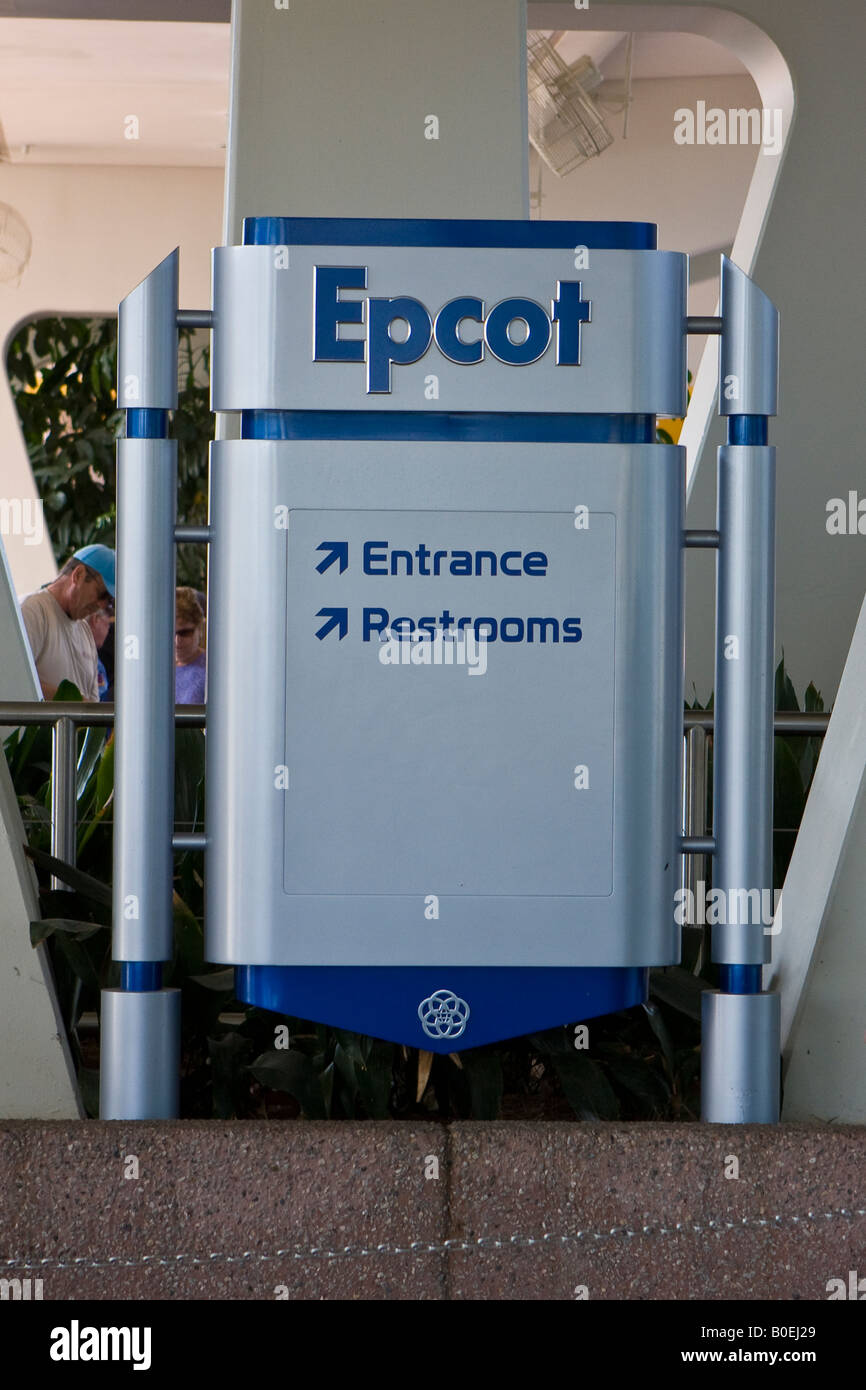 Disney EPCOT Signs Stock Photo - Alamy