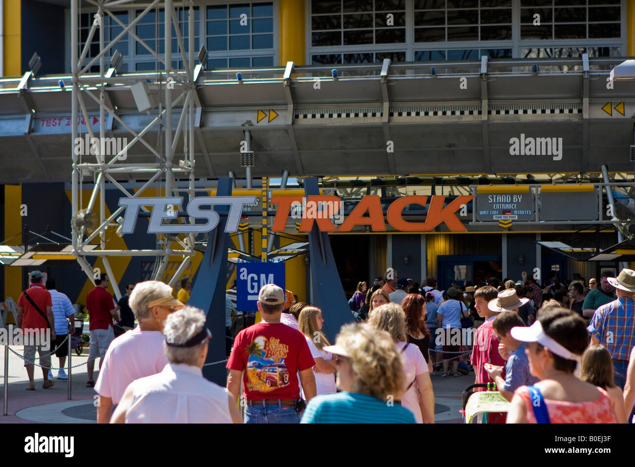 Test Track Attraction Entrance at Disney's Epcot in Orlando Florida USA ...