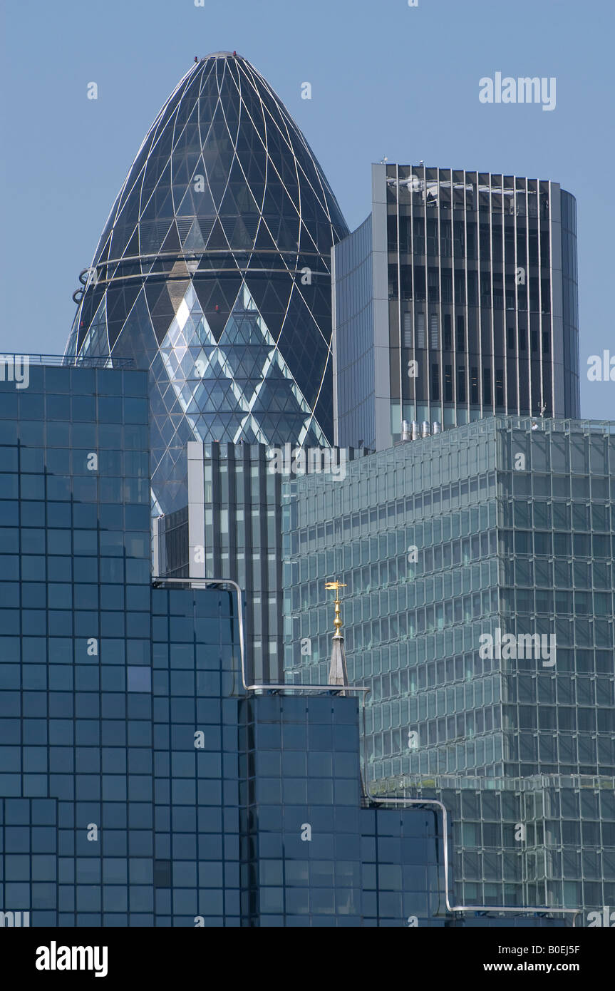 the gherkin building, london, england Stock Photo - Alamy