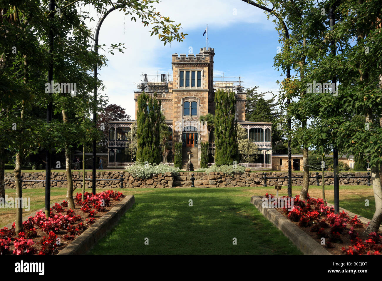 View of Larnach castle near Dunedin New Zealand Stock Photo - Alamy