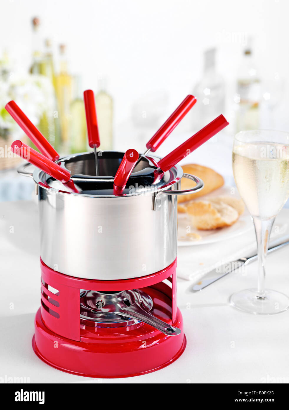 Fondue set cheese hi-res stock photography and images - Alamy