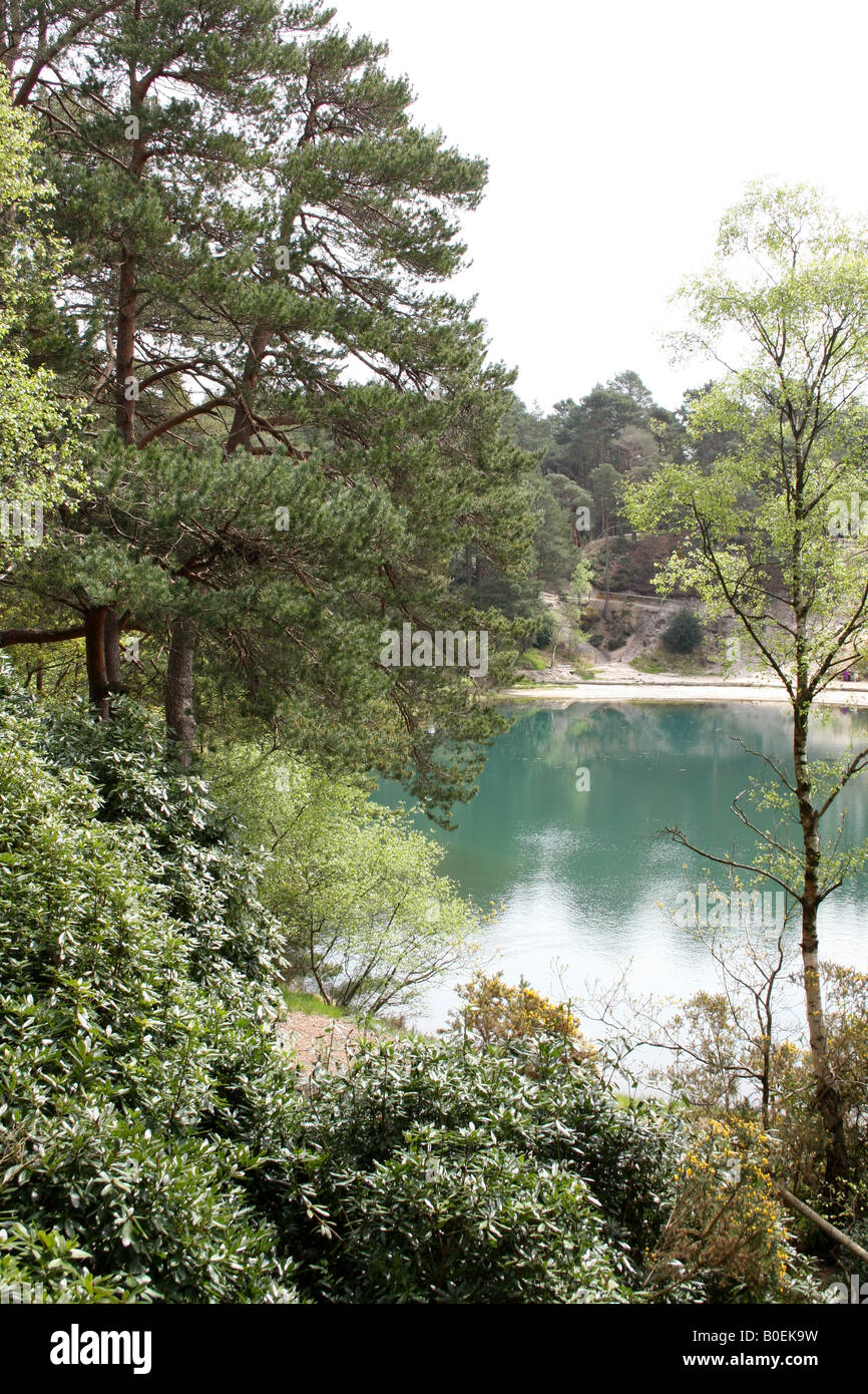 Scenic views at Blue Pool Dorset Stock Photo - Alamy