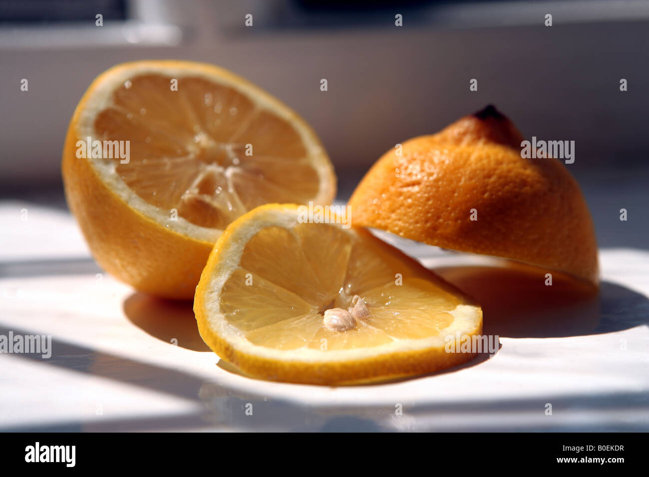 Lemons in sunlight Stock Photo - Alamy