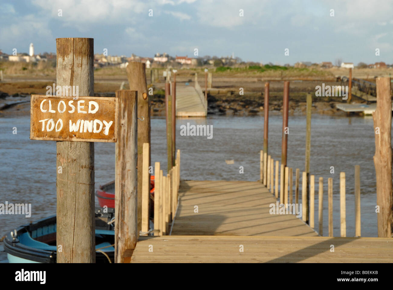 Too windy to sail across to Southwold Stock Photo - Alamy