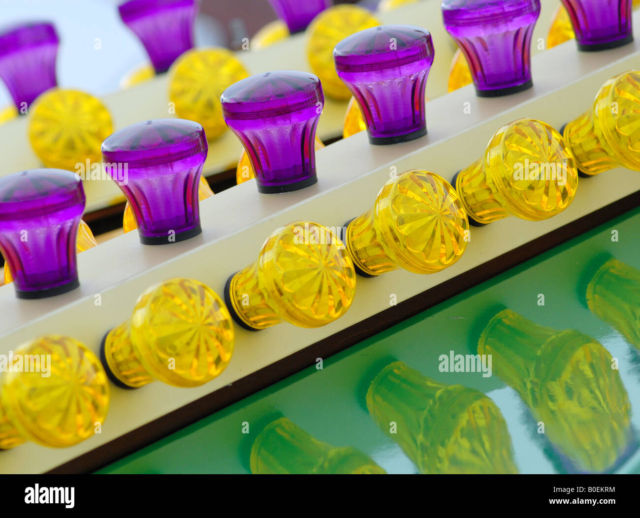 Bright lights at the funfair Stock Photo - Alamy