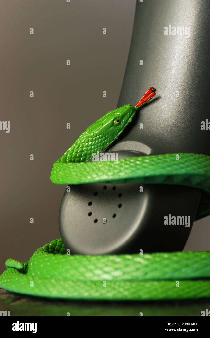Phone cord snake hi-res stock photography and images - Alamy