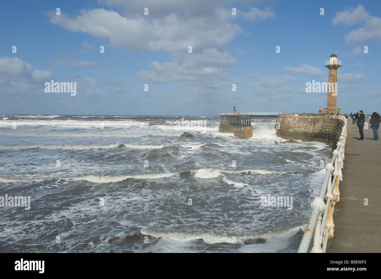Storm at Whitby Stock Photo - Alamy