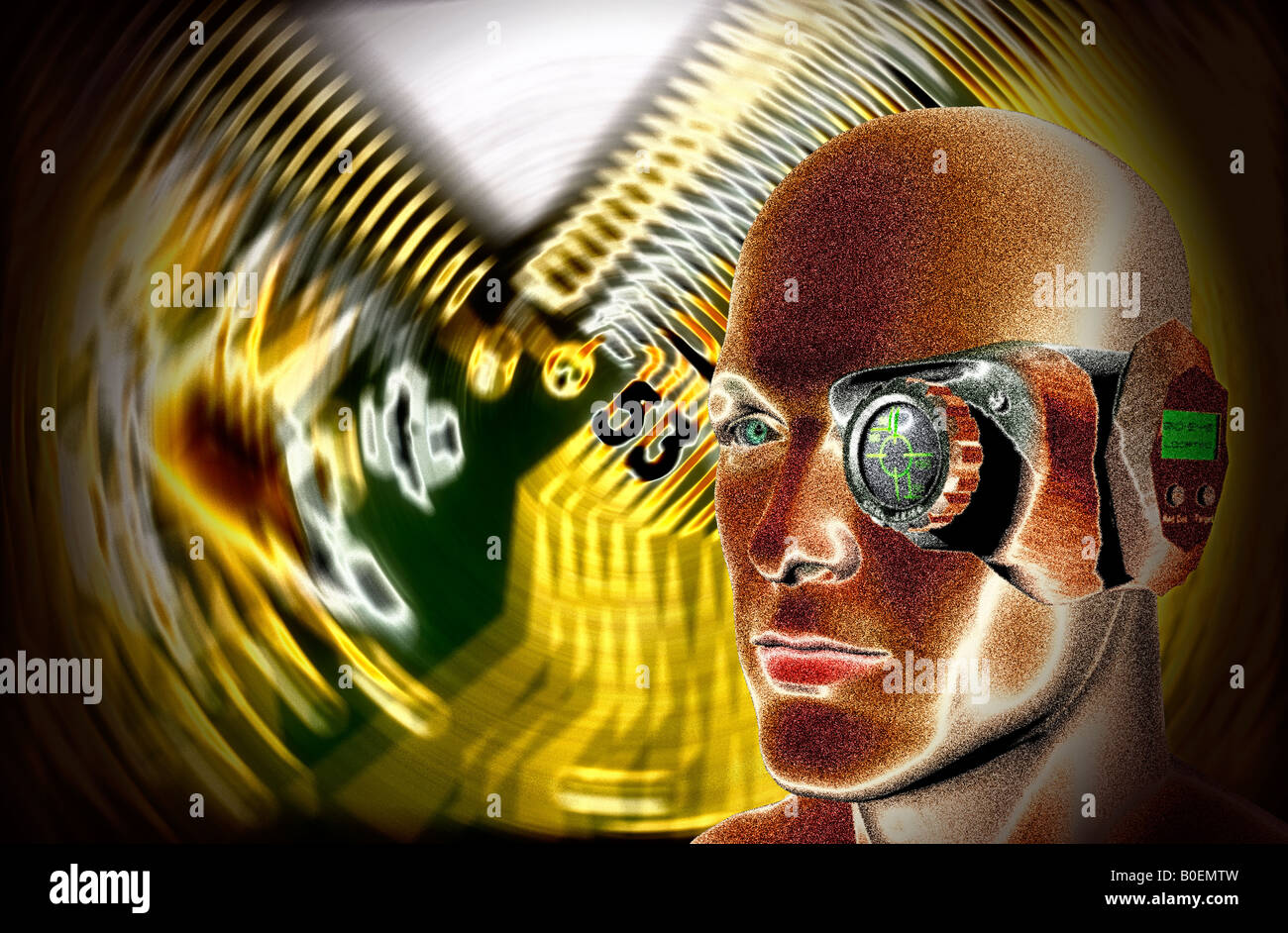 3d computer generated male robot hi-res stock photography and images ...