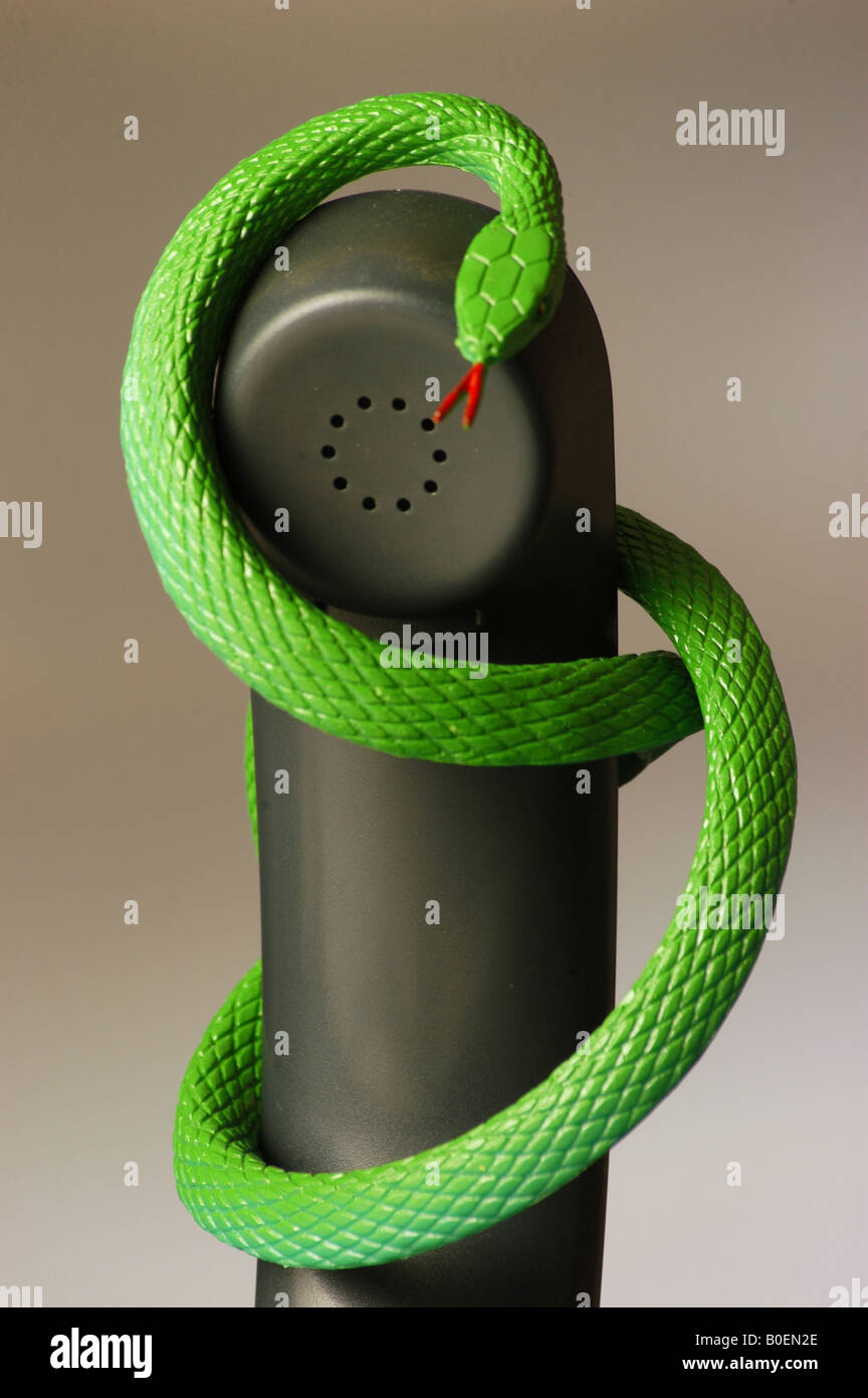 Phone cord snake hi-res stock photography and images - Alamy