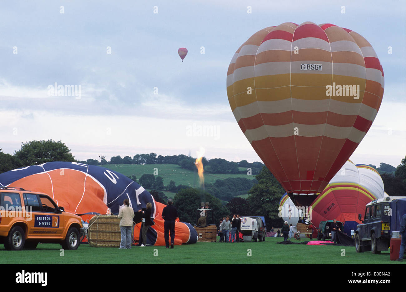 Westcountry balloon festival Stock Photo - Alamy