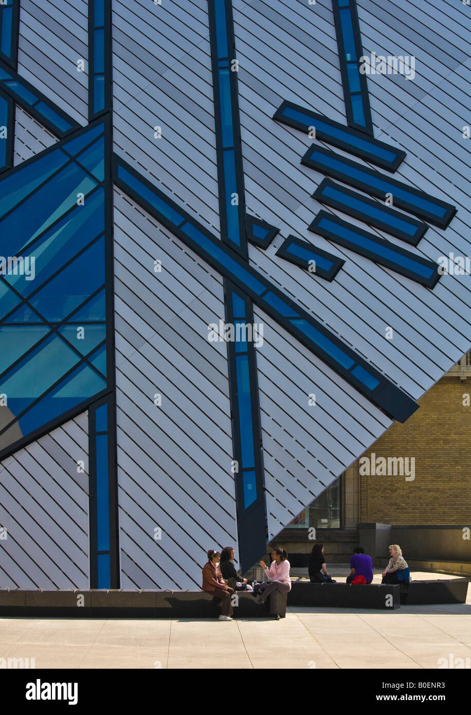 Royal Ontario Museum ROM in Toronto, streel level entrance view Stock ...