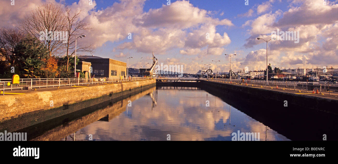 Ballard Locks, Seattle, Washington State Stock Photo - Alamy
