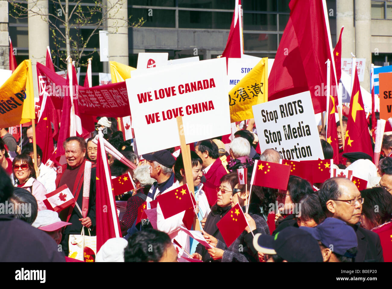 Peaceful Chinese Protest Rally held in Chinatown Vancouver British ...