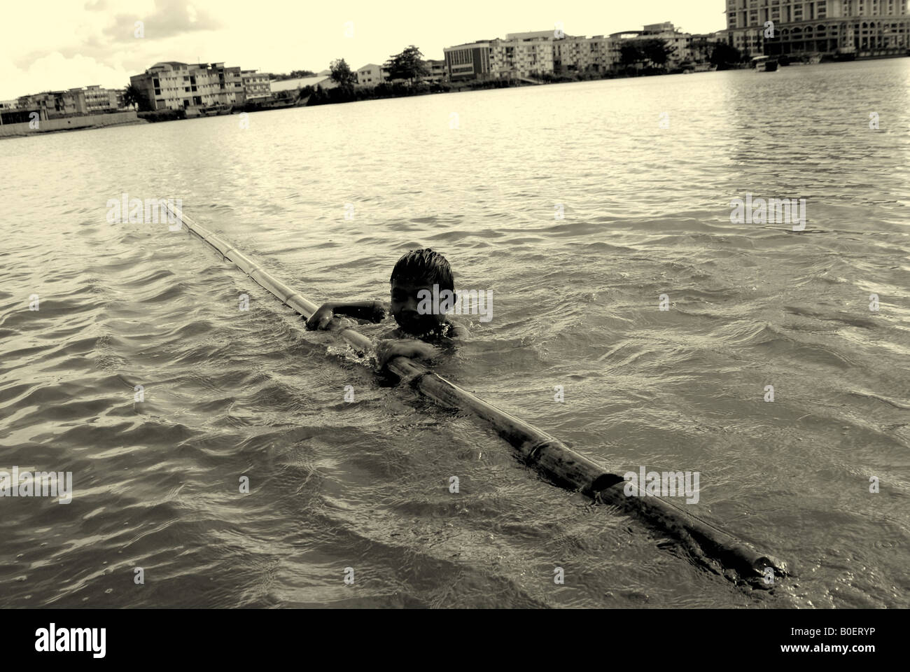 bamboo surfer kuching borneo sarawak Stock Photo - Alamy