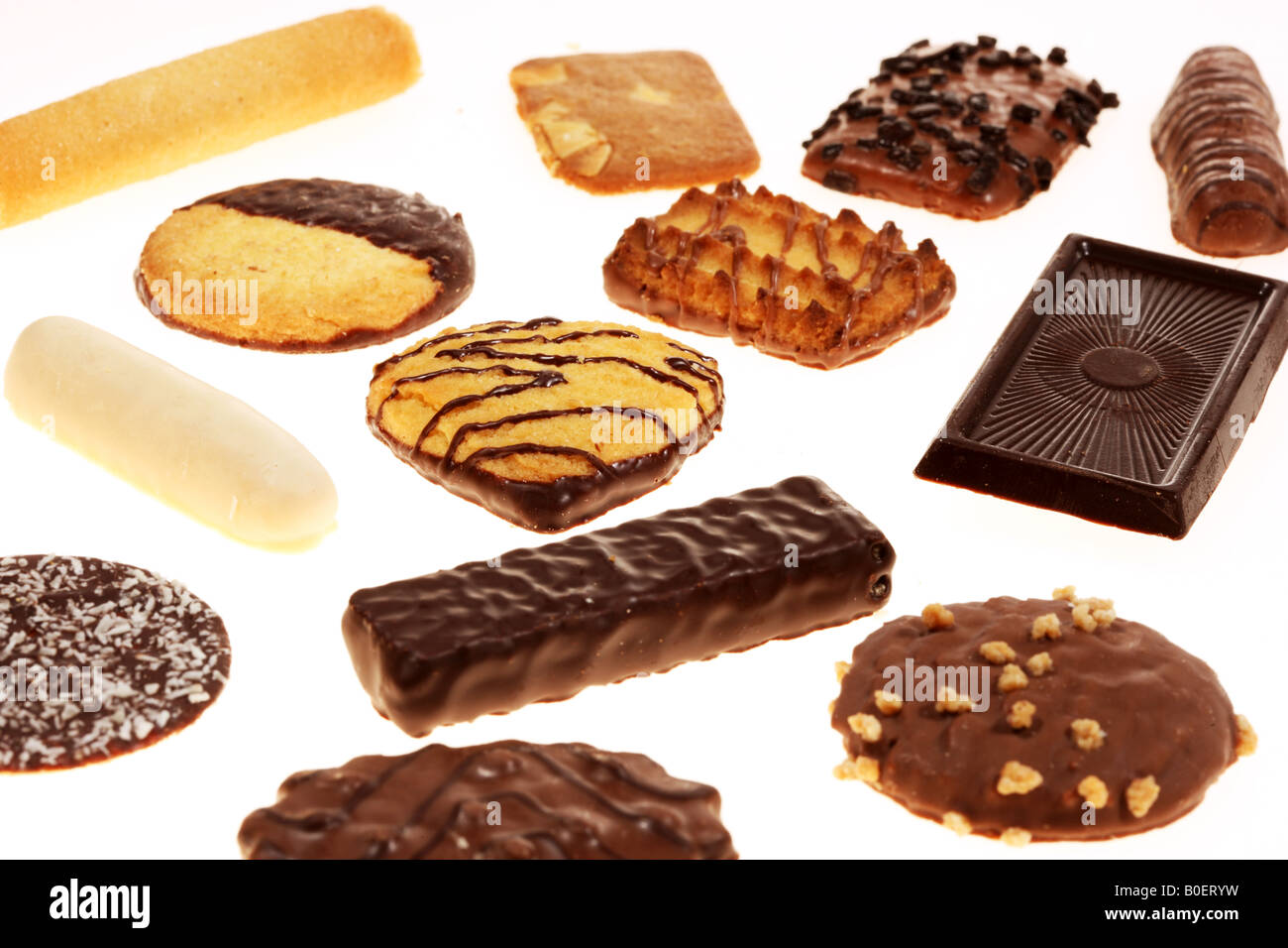 Sweets different cookies Stock Photo - Alamy