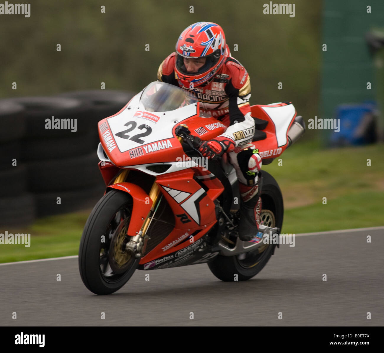 British Superbikes, Oulton Park, Steve Plater, AIM Yamaha Stock Photo ...